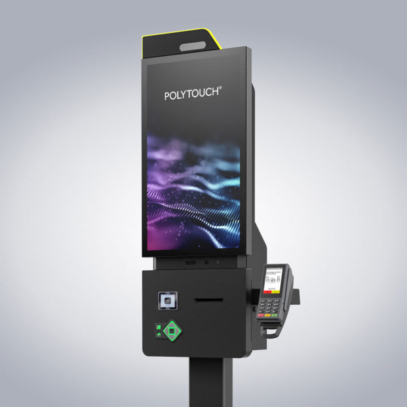 Dual Self-Ordering Kiosk - POLYTOUCH® PASSPORT 27 - Pyramid Computer