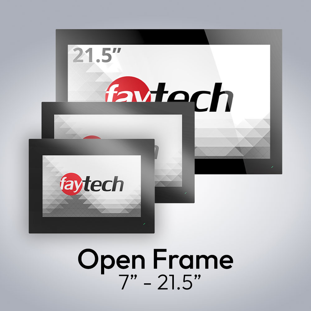Industrial touch monitors - sizes from 7" to 27" - Pyramid Computer