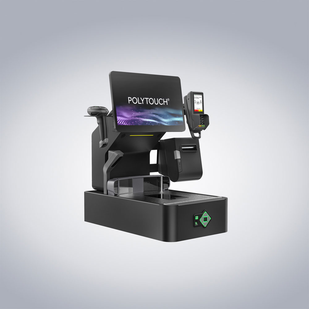 Self-checkout cash register as an integrated solution or table version