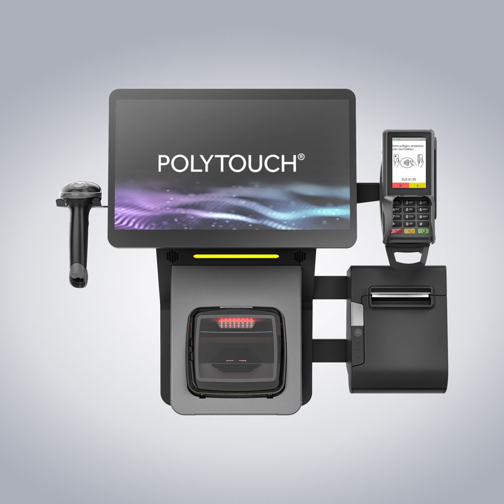 Self-checkout cash register as an integrated solution or table version